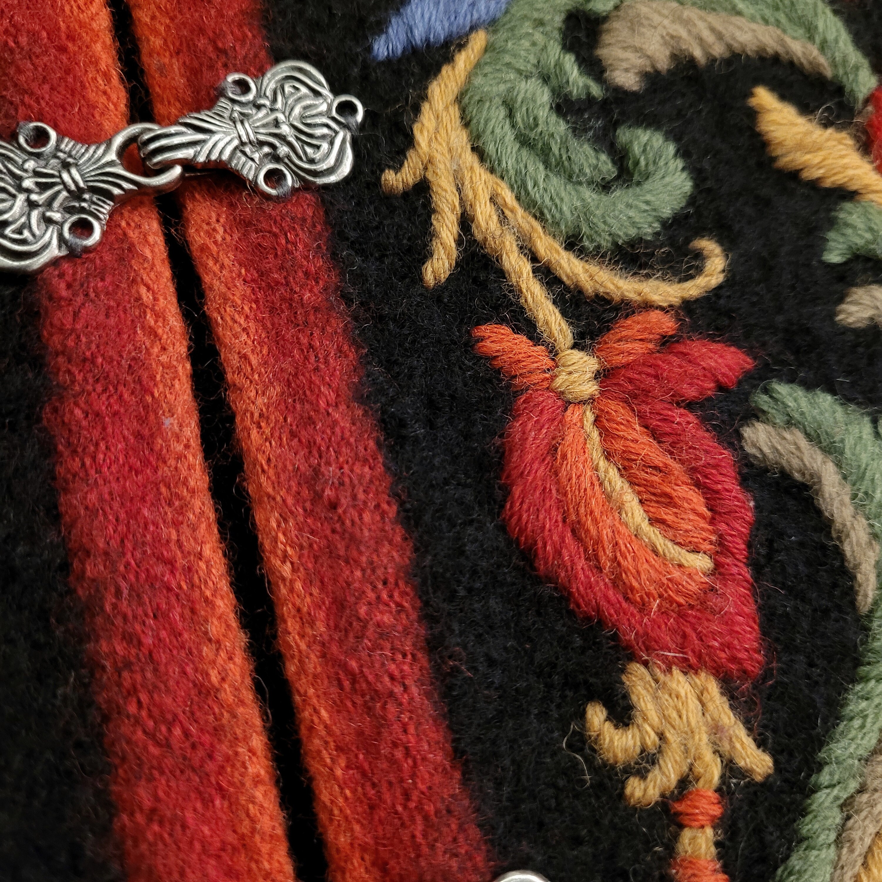 Vintage Vrikke Norwegian Boiled Wool Vest With Floral - Etsy