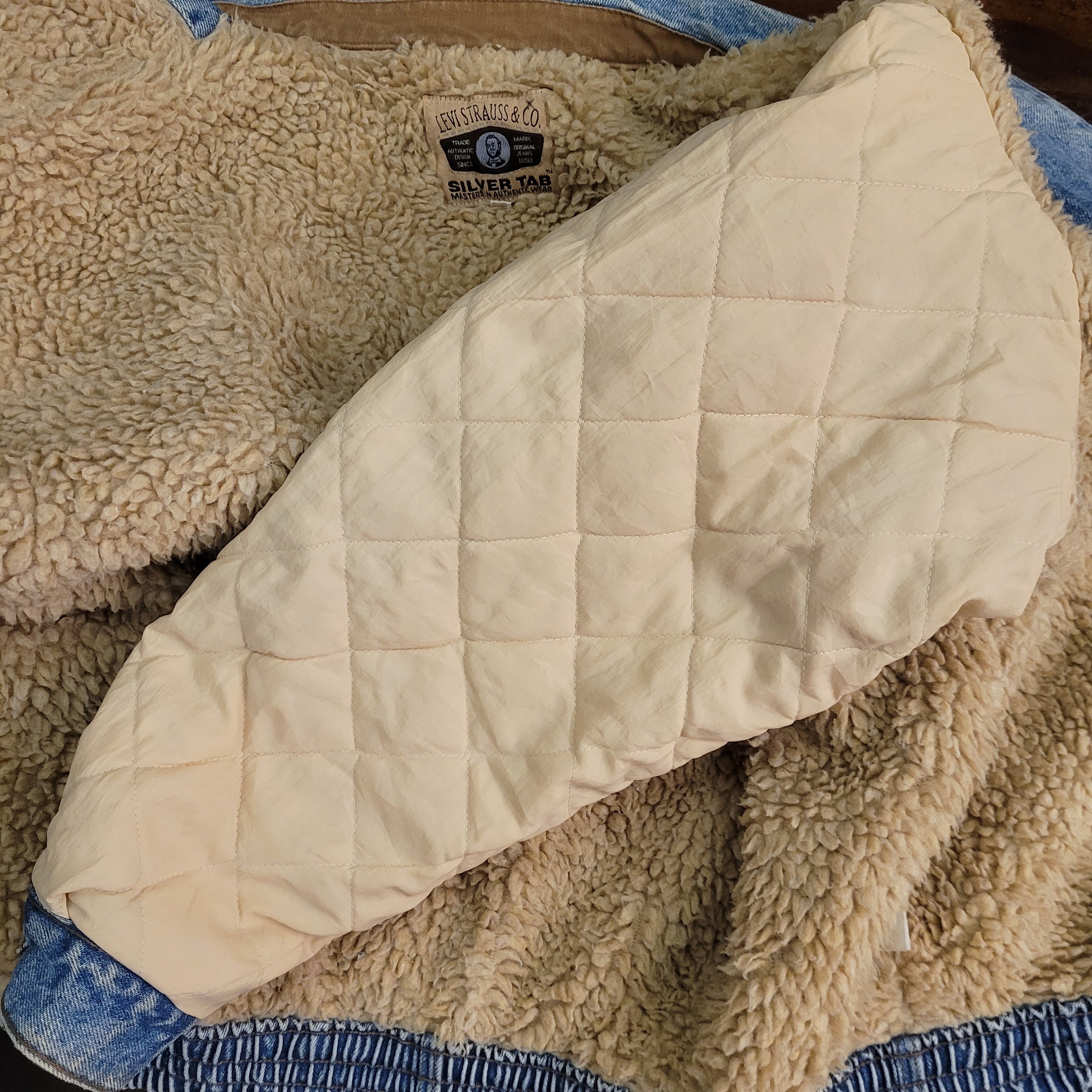 Vintage 80's 90's Rare Levi's Silvertab Sherpa Denim Bomber Jacket - Etsy