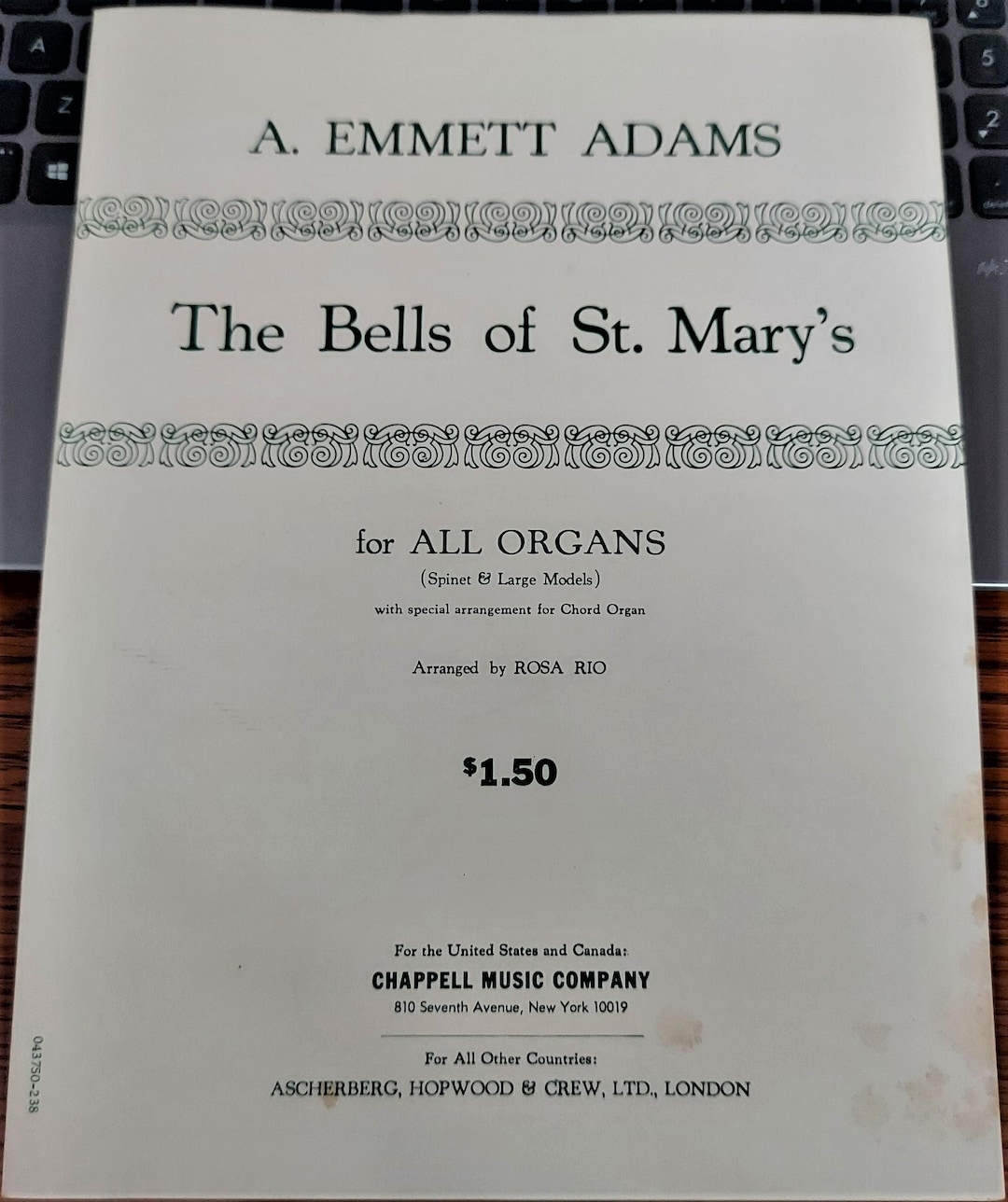 The Bells of St. Mary's for All Organs A. Emmett Adams - Etsy