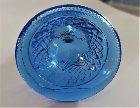 Avon Blue Cobalt Bell Cologne Bottle - Gem