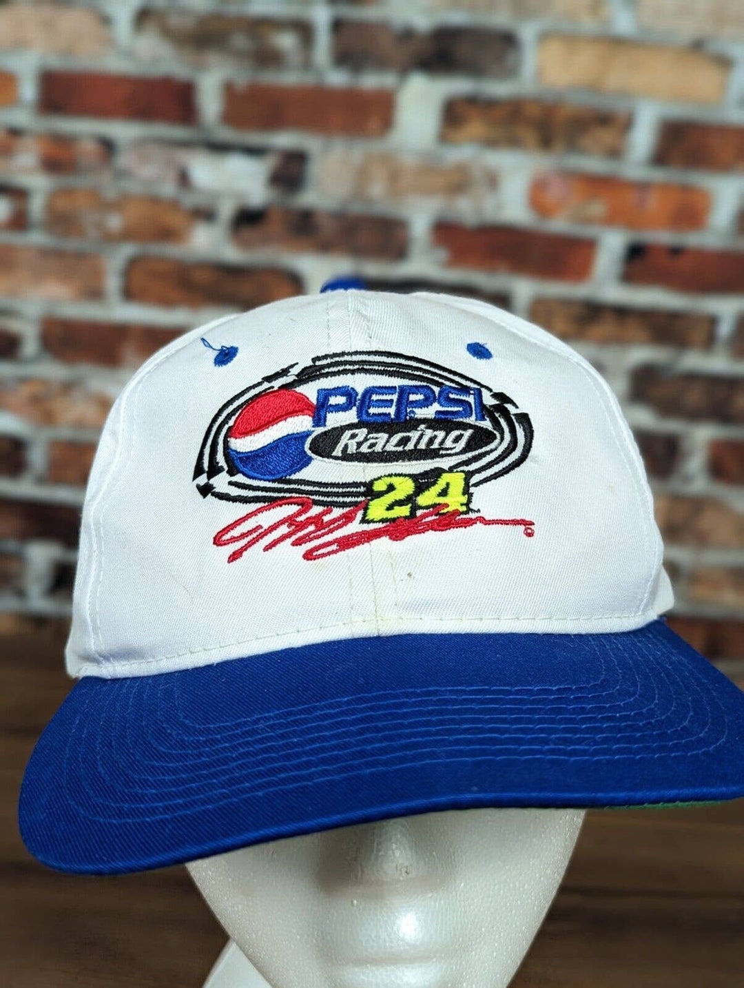 Vintage Jeff Gordon Pepsi Racing 24 Snapback Hat Embroidered Great ...