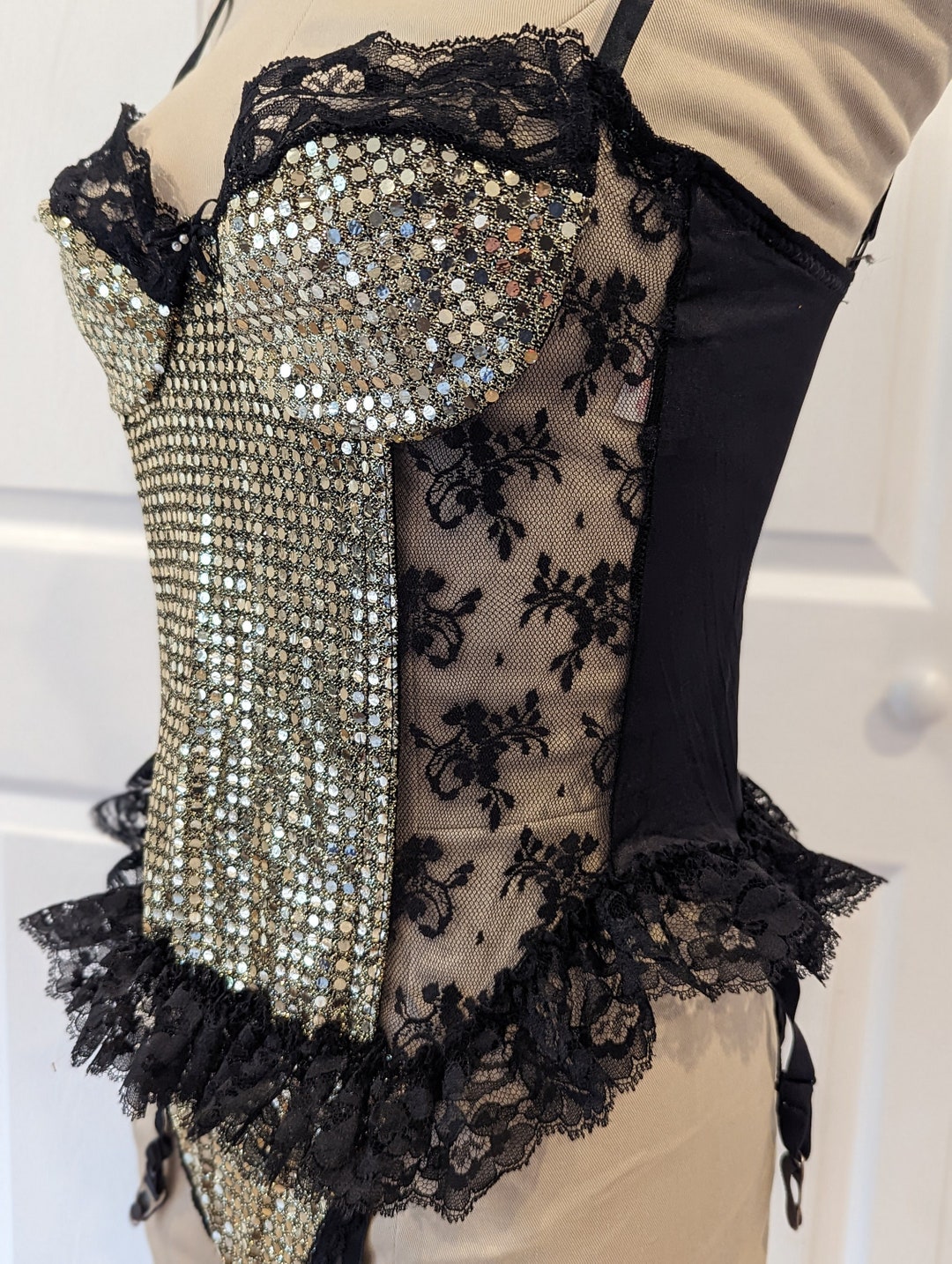 Vintage Mara Intimates Sequin Teddy Medium - Etsy