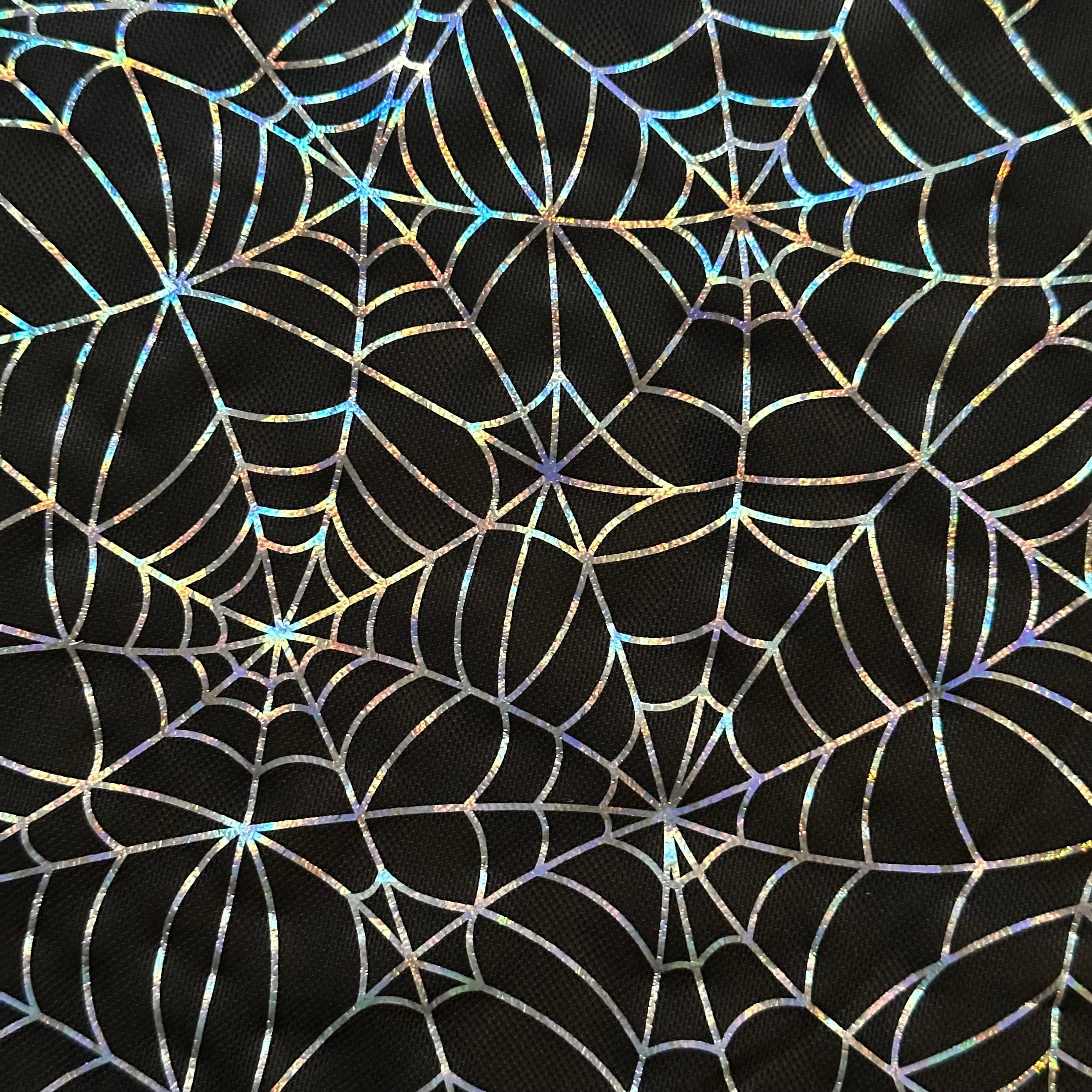 Spider Web Stretchy Mesh Poly Spandex Hologram Fabric Spandex Palace - Etsy
