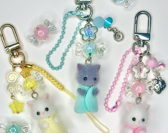 Calico Critters Cutie Keychains / Keychains / Calico Critters / Cute ...