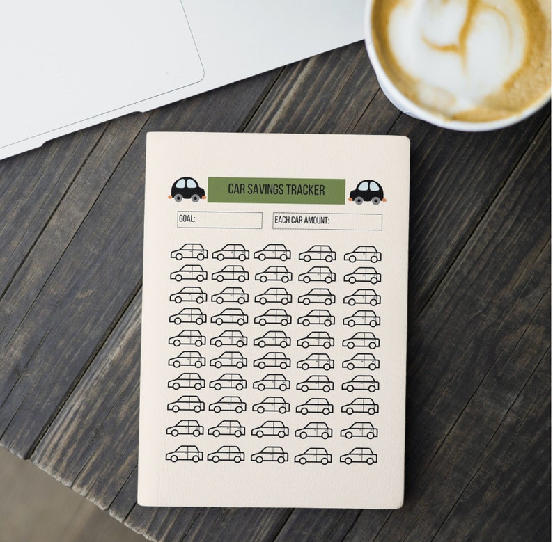 Car Budget Savings Challenge Printable for Car Payment - Etsy