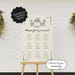 Seating Chart Sign Template, Event Sign, Hand Drawn, French Style ...