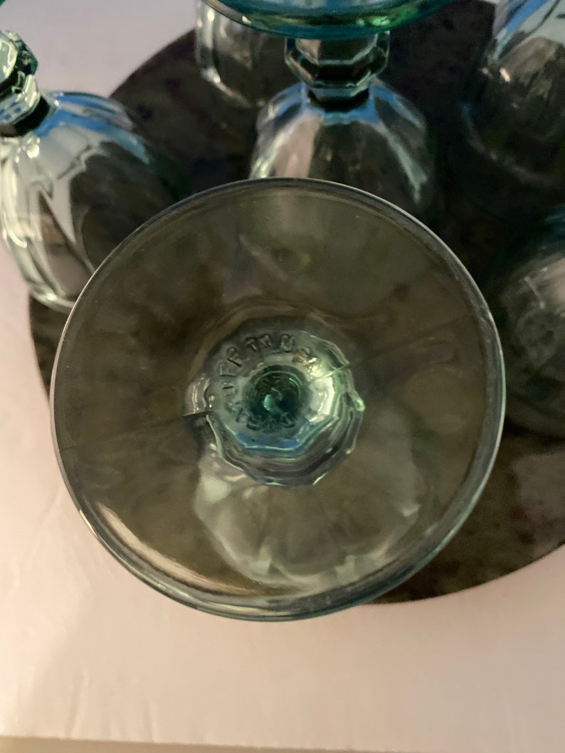 Vintage Green Libbey Duratuff Set of 6. Made in the USA - Etsy