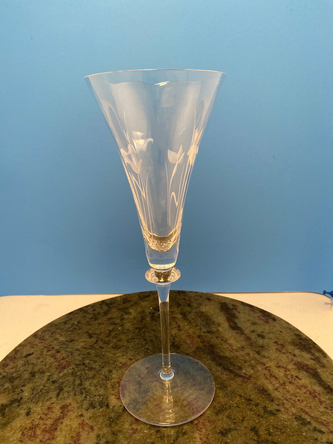 Mikasa 10” Tall Crystal Water Goblet. First Love Pattern. - Etsy
