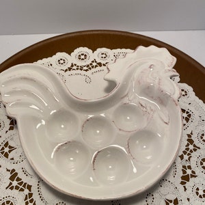 Rooster Spoon Rest or Deviled Egg Dish - Etsy