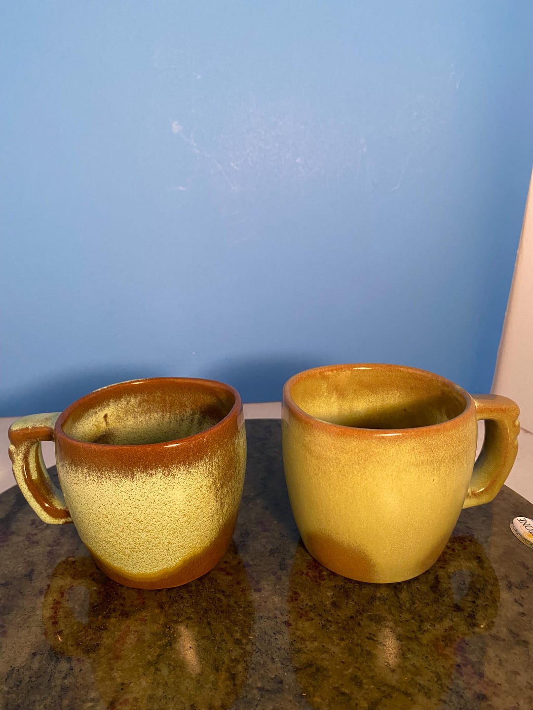 Two Vintage Frankoma Pottery Prairie Green Cups. - Etsy