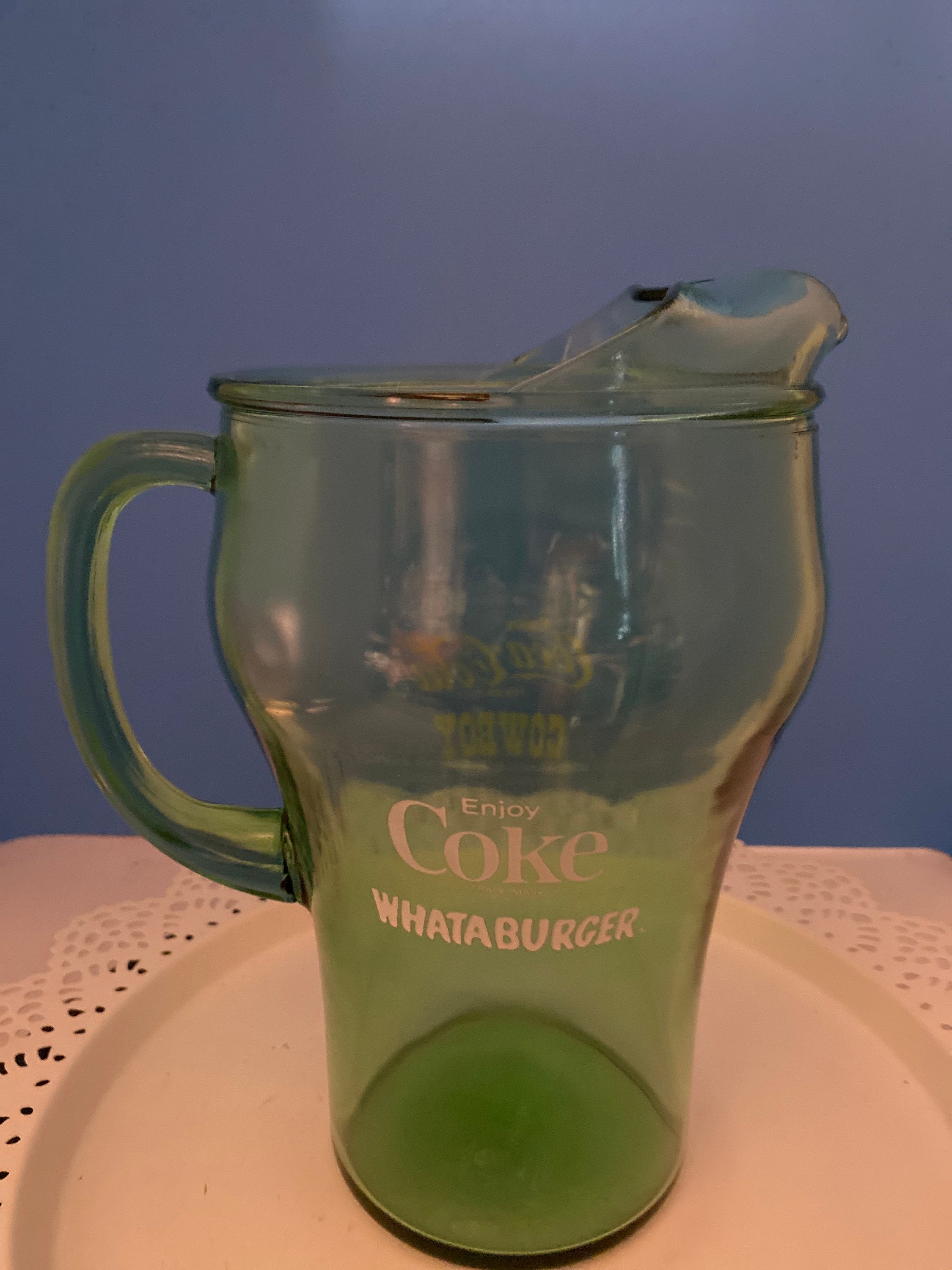Vintage Green Coca Cola Pitcher - Etsy