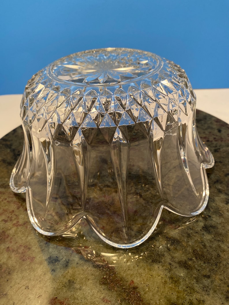 Vintage St. George Crystal Bowl. 8 Wide. - Etsy