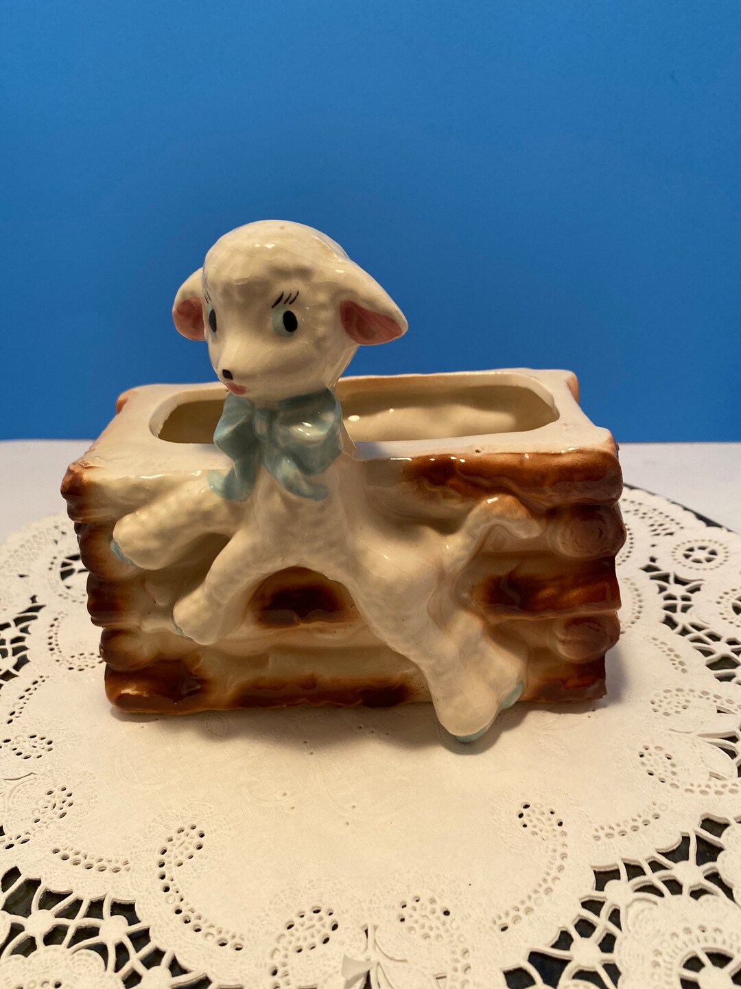 Lamb Pottery Planter - Etsy