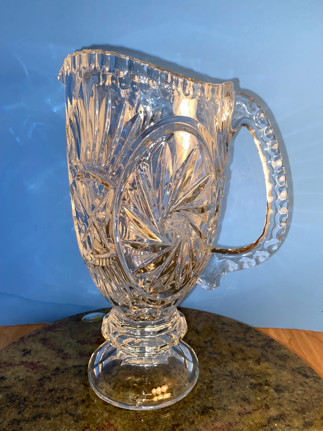 Crystal Star of David Pitcher. It is 10 1/2” Tall. - Etsy