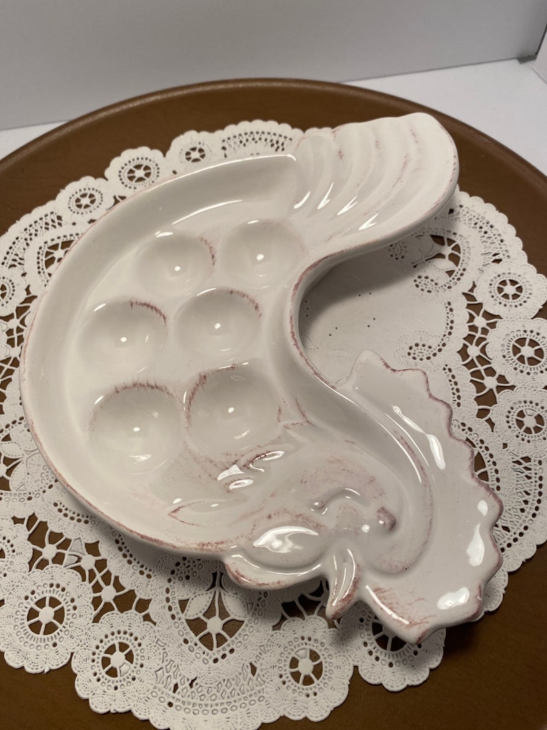 Rooster Spoon Rest or Deviled Egg Dish - Etsy