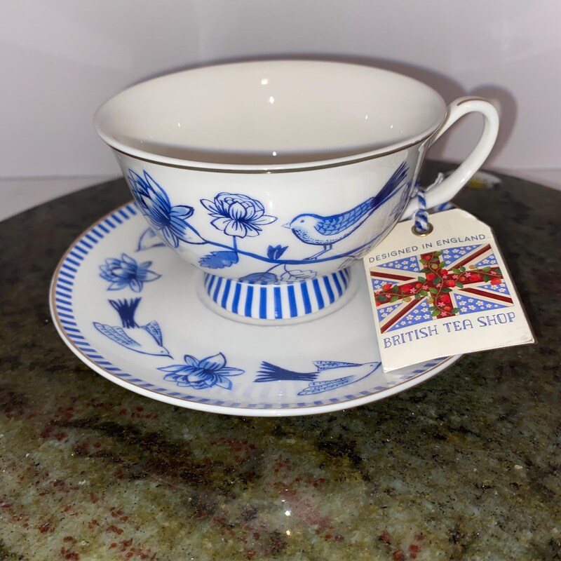 Blue China Tea Cup - Etsy