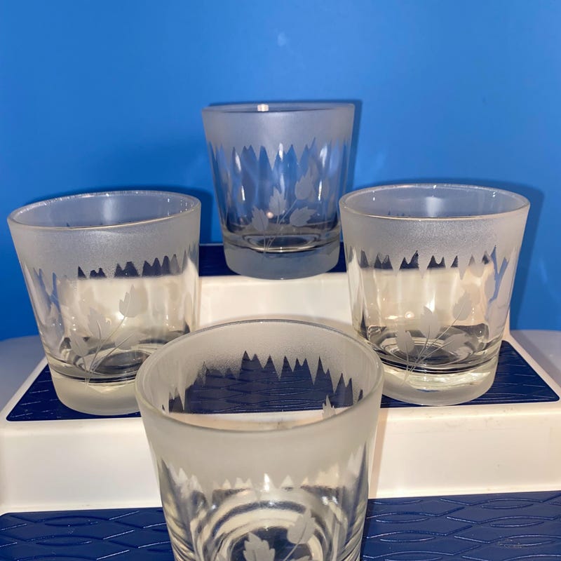 Frosted Glasses - Etsy