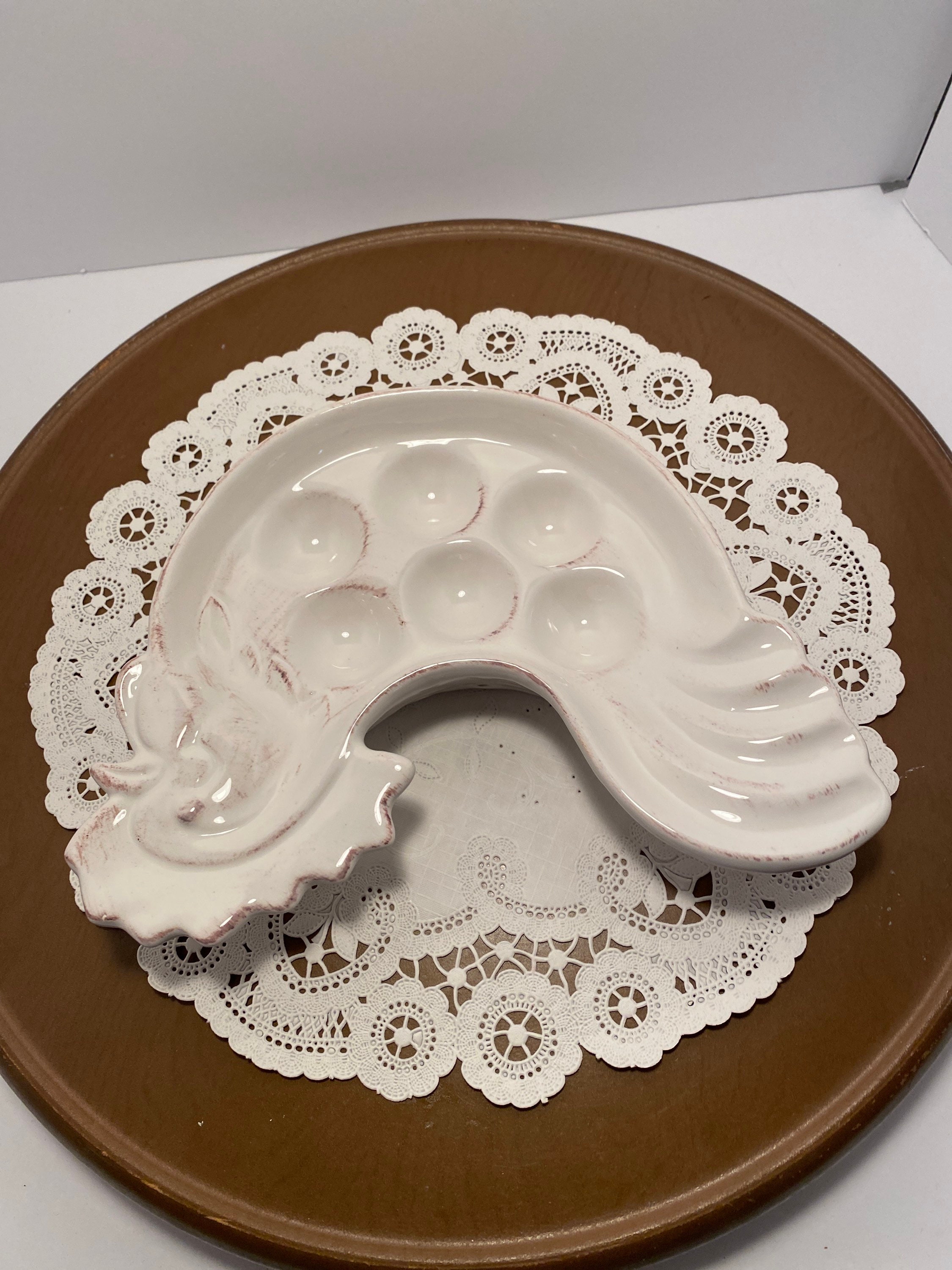 Rooster Spoon Rest or Deviled Egg Dish - Etsy