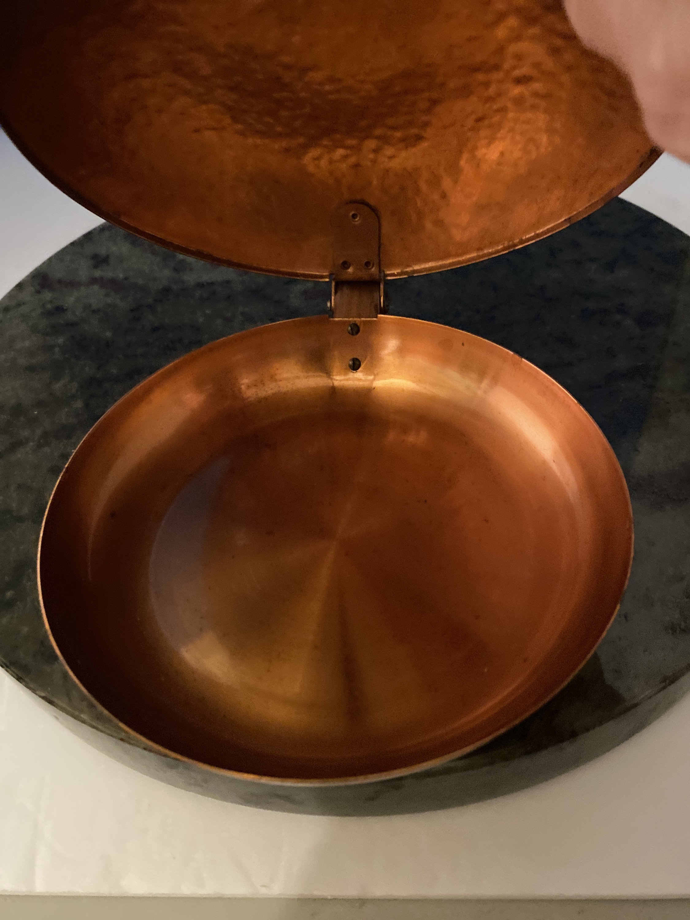 Antique Hammered Copper Crumb Catcher. - Etsy