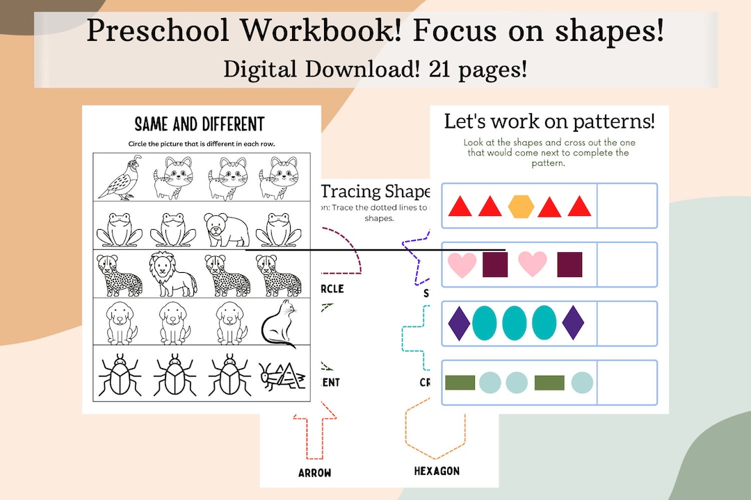 Printable Preschool Workbook | Printable Workbook | Preschool ...