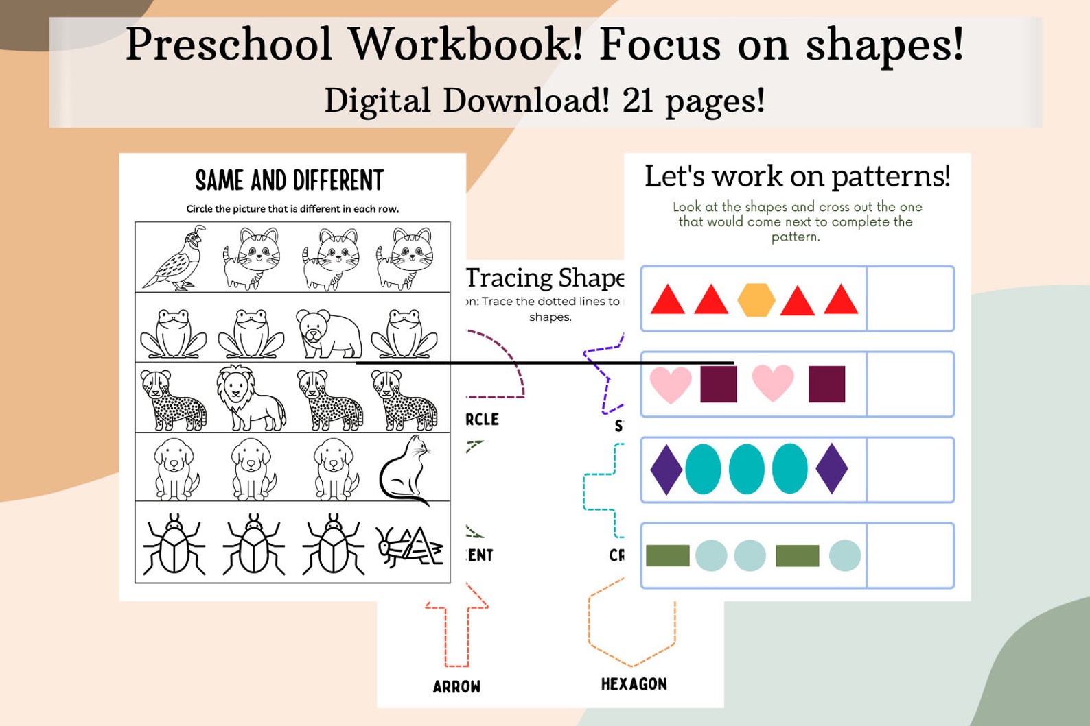 Printable Preschool Workbook | Printable Workbook | Preschool ...