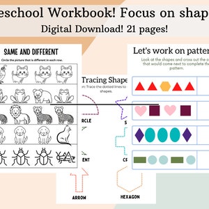 Printable Preschool Workbook | Printable Workbook | Preschool ...