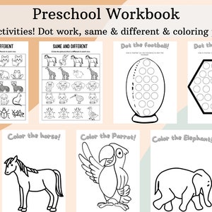 Printable Preschool Workbook | Printable Workbook | Preschool ...