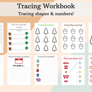 Printable Tracing Workbook | Tracing Worksheets | Letter Tracing ...