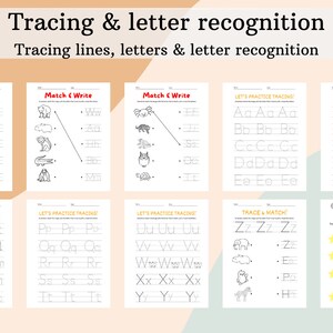 Printable Tracing Workbook | Tracing Worksheets | Letter Tracing ...