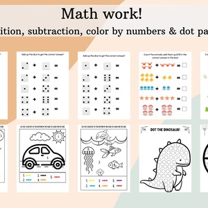 Printable Kindergarten Workbook | Math Workbook | Tracing Sheets ...