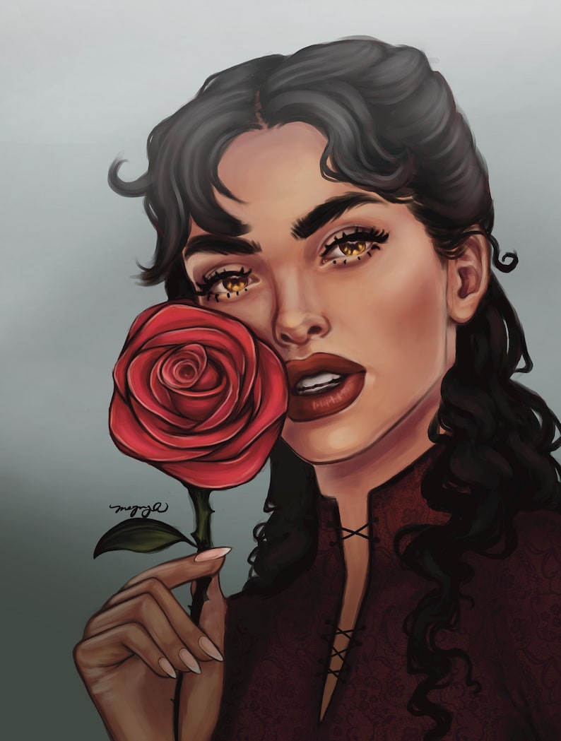 Elspeth & the Rose Art Print - Etsy