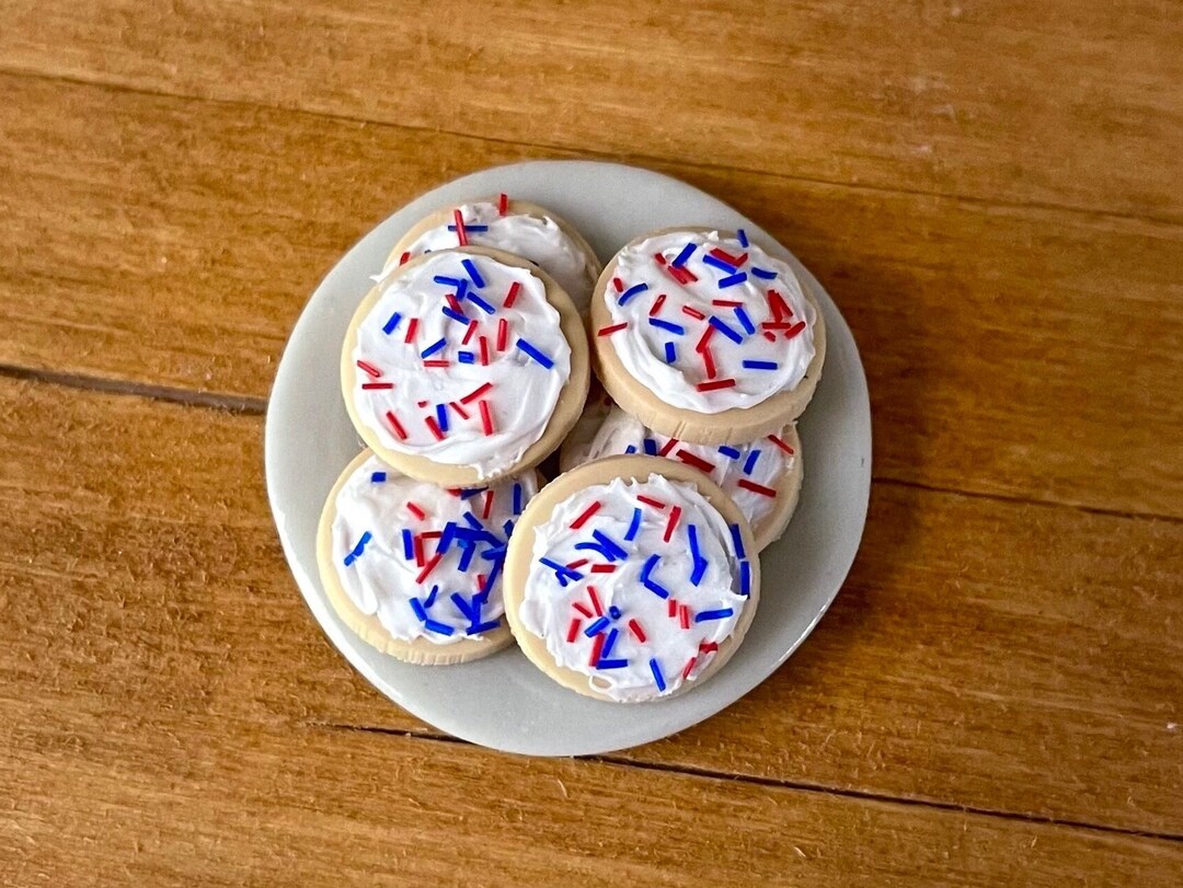 Miniature Fourth of July Sprinkle Cookies - Etsy