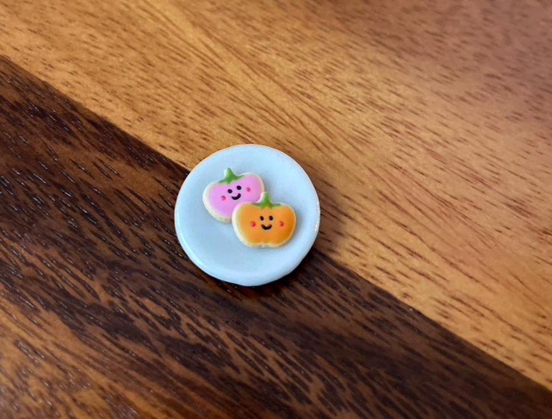Miniature Pumpkin Face Cookies - Etsy