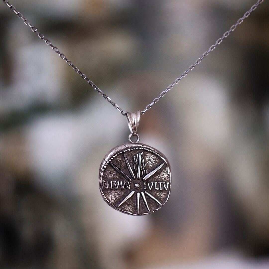 Byzantine Style Comet of Eight Rays Oxidized Silver Reproduction Coin ...