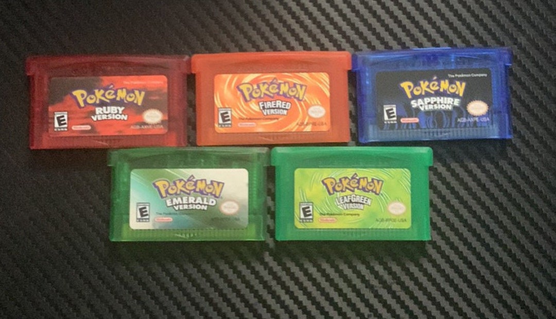Pokémon Games for Gameboy Advance - Etsy