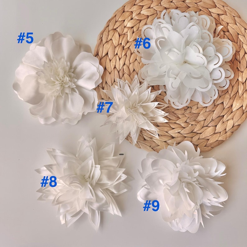 3D Flower Appliques: Handmade Fabric Roses for Crafts, Headbands - Etsy