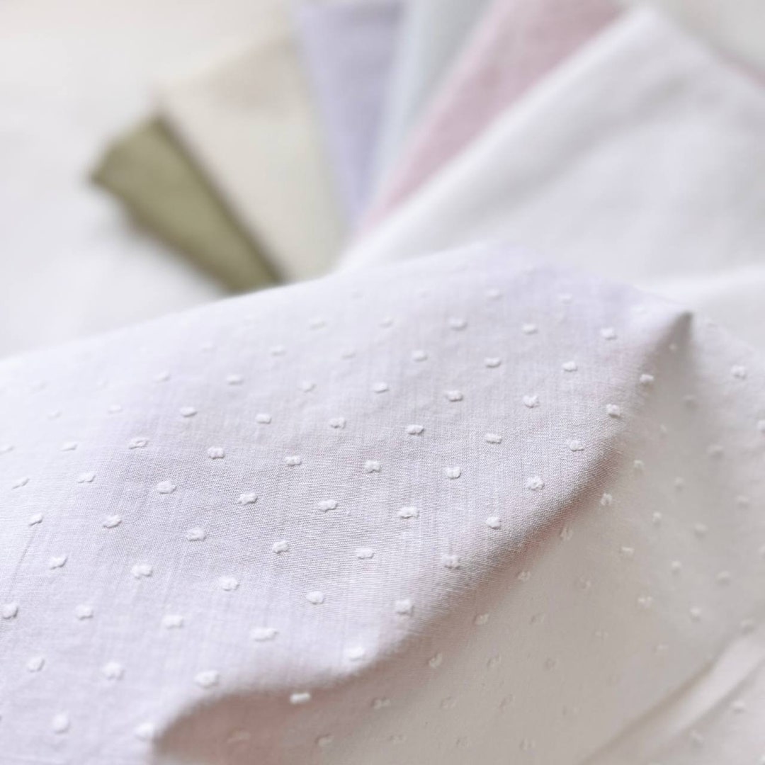 Cotton Fabric Off-white Color 57’’ Wide Swiss Dot Fabric - Etsy