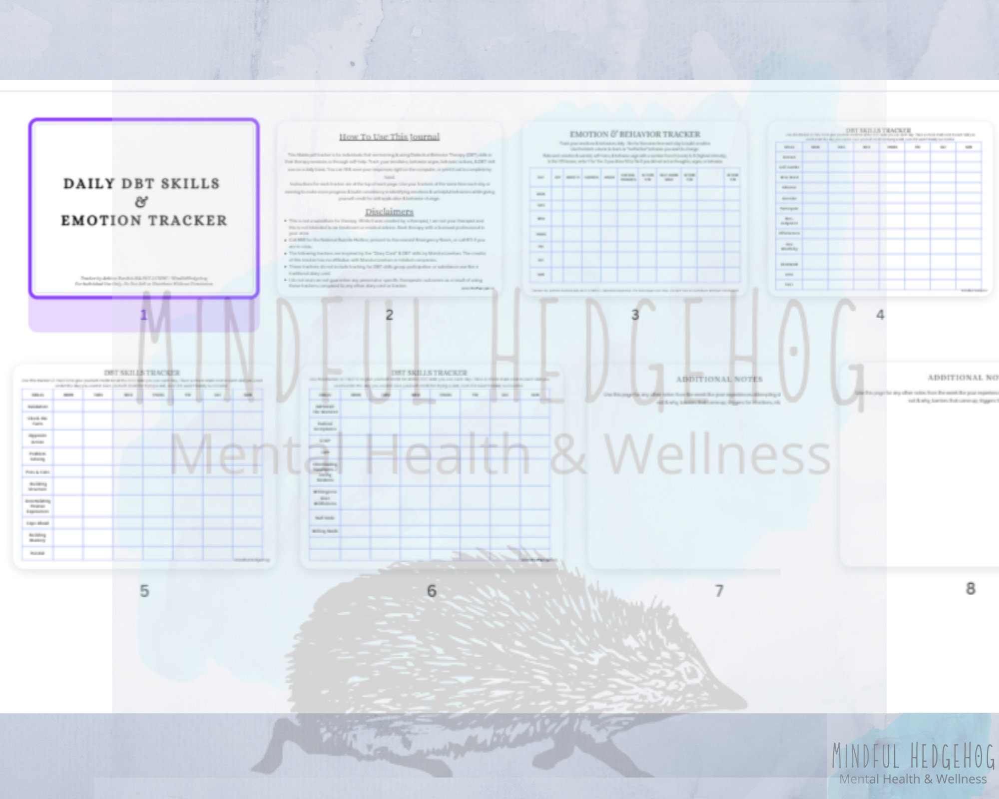 Fillable DBT Skills Tracker Fillable DBT Diary Card Inspired Tracker B ... Fillable DBT Skills Tracker Fillable DBT Diary Card Inspired Tracker B ...