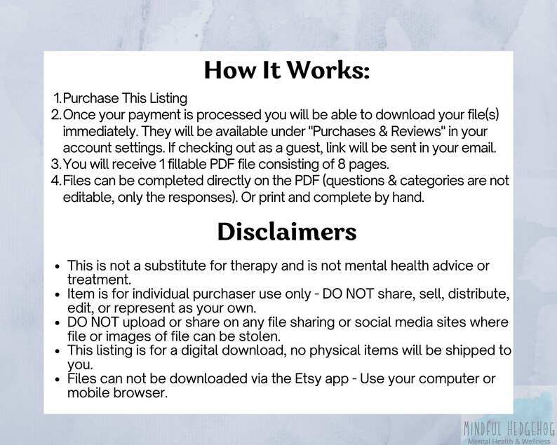 Fillable DBT Diary Card Skills Tracker (PDF) (black & White, Larger Font Version) - Etsy