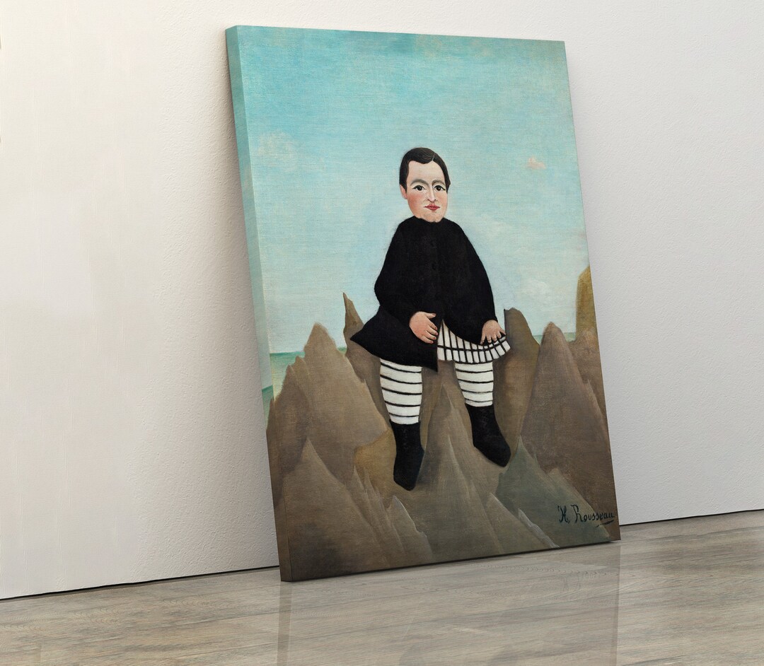 Bring Home the Magic of Henri Rousseau's 'boy on the Rocks' (ca. 1895 ...