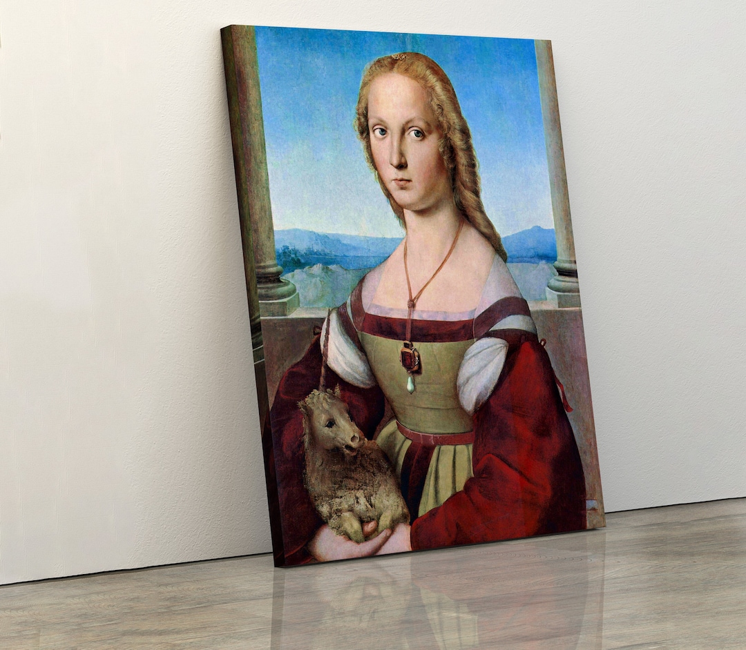 Raphael's Young Woman With Unicorn (dame Mit Dem Einhorn) (1506) Famous ...