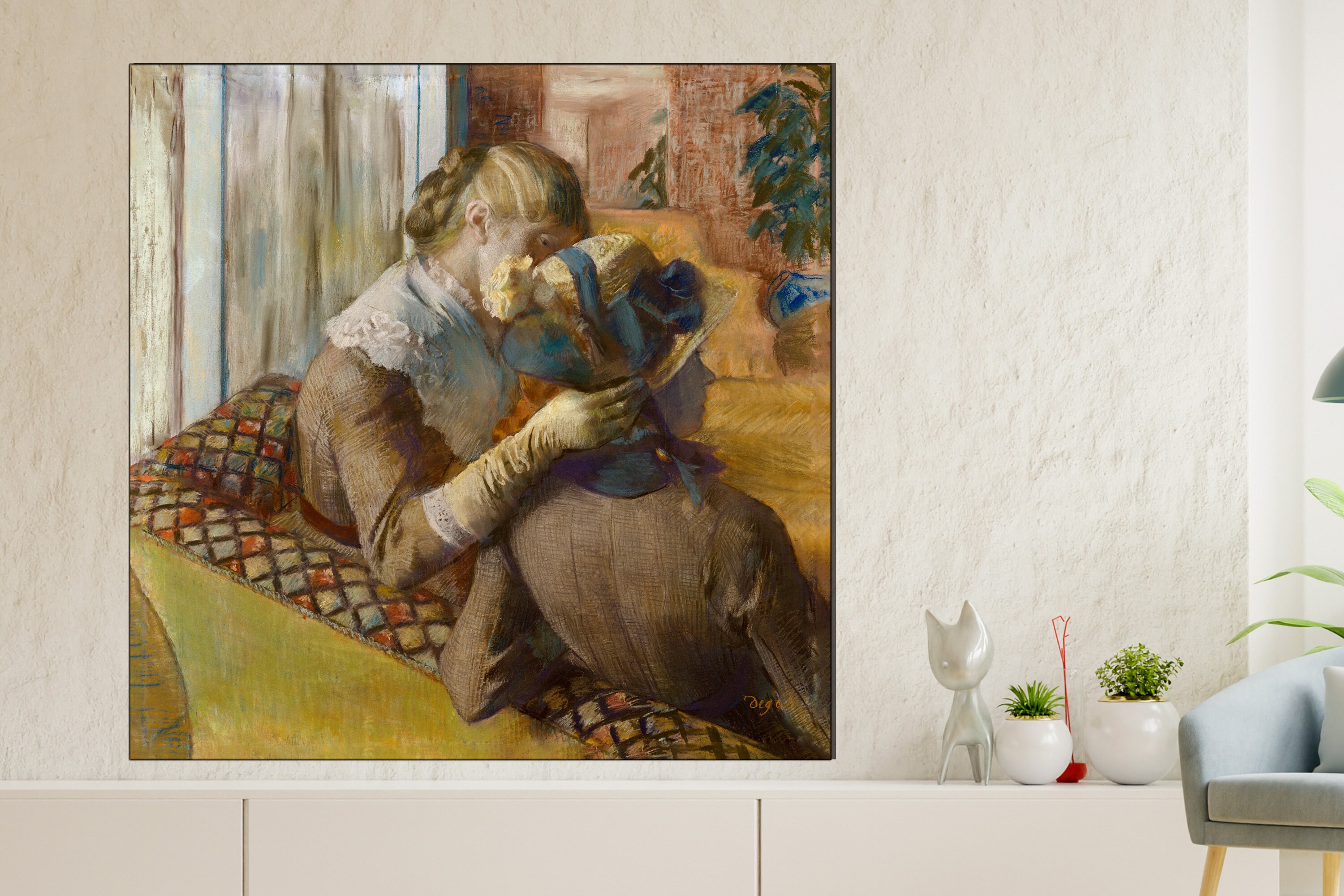 At the Milliner's 1881 by Edgar Degas French Famous Painting Wall Art ...