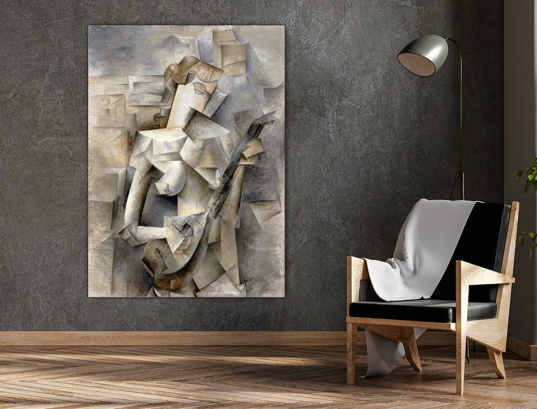 Pablo Picasso Girl With a Mandolin Famous Painting on High-quality ...