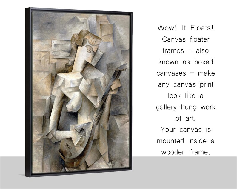 Picasso Girl With Mandolin Canvas Print: Cubist Wall Art - Etsy