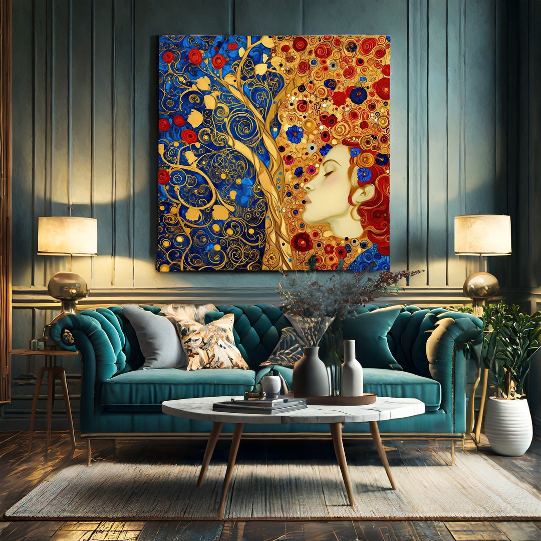 Gustav Klimt Inspired Art: High-quality Canvas Print With a Unique and ...