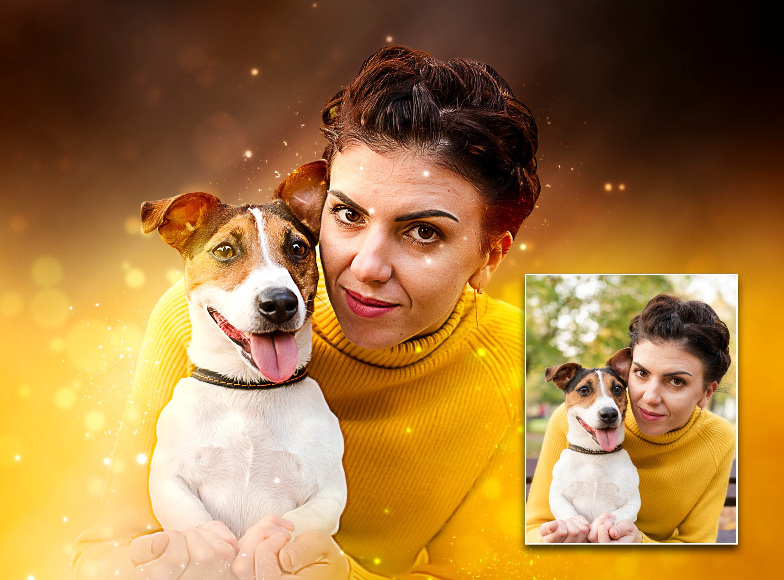 Custom Luxury Dog Portrait, High-end Dog Portrait, Luxury Dog Portrait ...