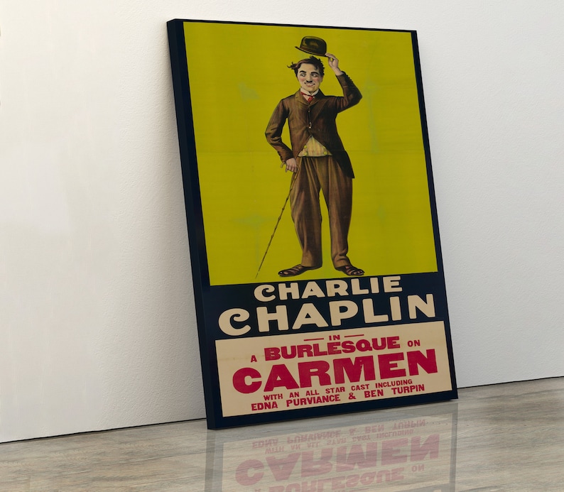 Charlie Chaplin's Famous Vintage Poster From Berkshire Poster Company ...