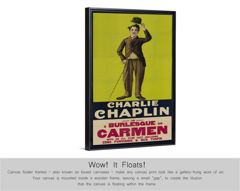 Charlie Chaplin's Famous Vintage Poster From Berkshire Poster Company ...