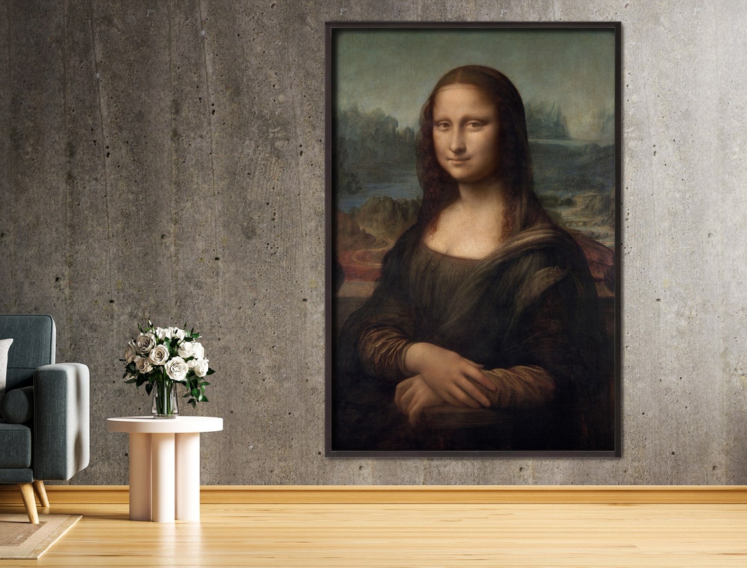 Leonardo Da Vinci's Portrait of Mona Lisa Del Giocondo 15031506 Famous ...