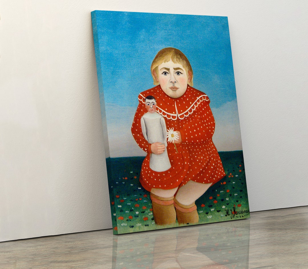 Henri Rousseau's Child With Doll (1906) Famous Painting Wall Canvas Art ...